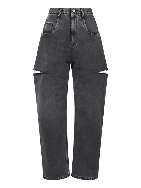 MAISON MARGIELA High-rise Tapered Jeans - Black