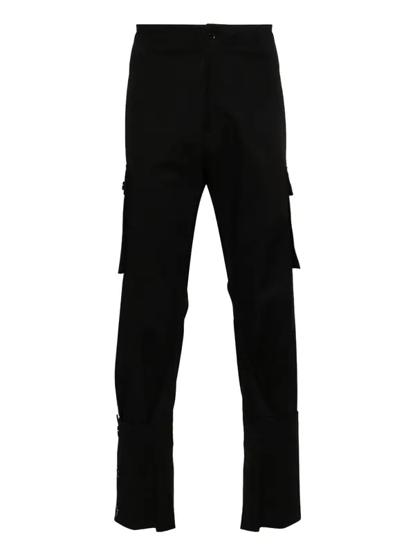 Yohji Yamamoto Tapered Cargo Trousers - Black