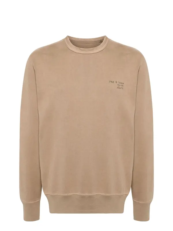 Rag & Bone Damon Cotton Sweatshirt - Brown