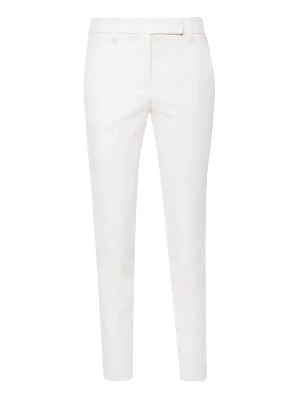 Brunello Cucinelli Slim-fit Cropped Trousers - Neutrals