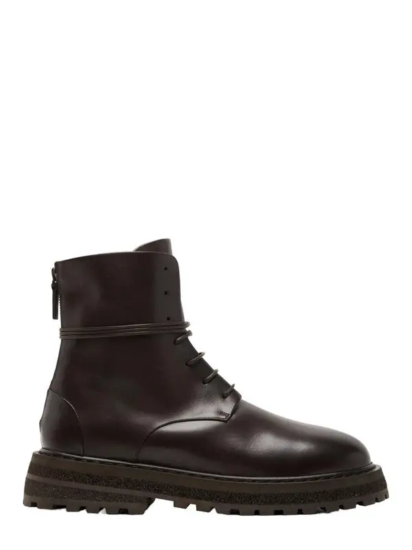 Marsèll Carro Leather Combat Boots - Brown