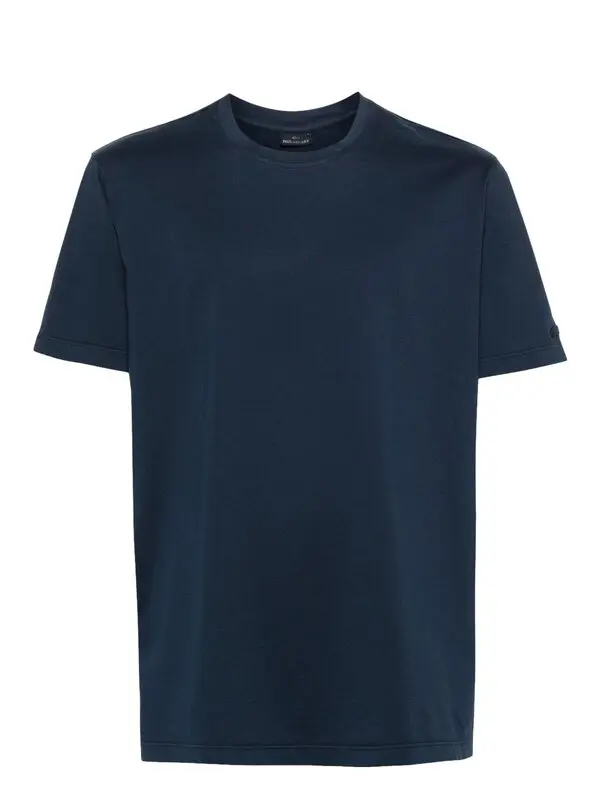 Paul & Shark Crew-neck Cotton T-shirt - Blue