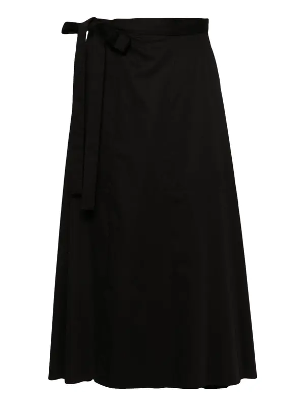 JOSEPH Alix Cotton Skirt - Black