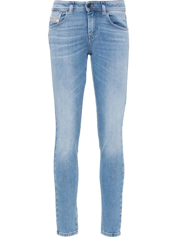 DIESEL Slandy Mid-rise Jeans - Blue