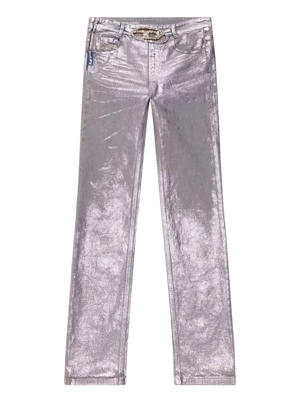DIESEL 1989 D-mine Straight-leg Jeans - Silver