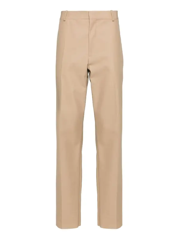 Alexander McQueen Mid-rise Tailored Twill Trousers - Neutrals