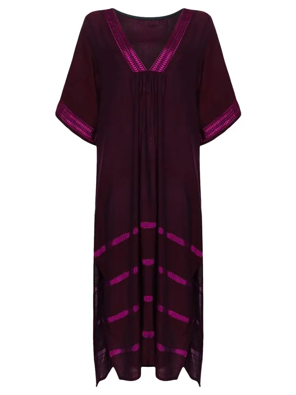 LEMLEM Edna Cotton-blend Maxi Dress - Purple