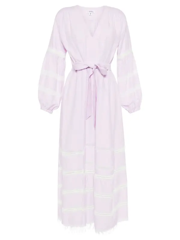 LEMLEM Elsabet Cotton-blend Maxi Dress - Purple