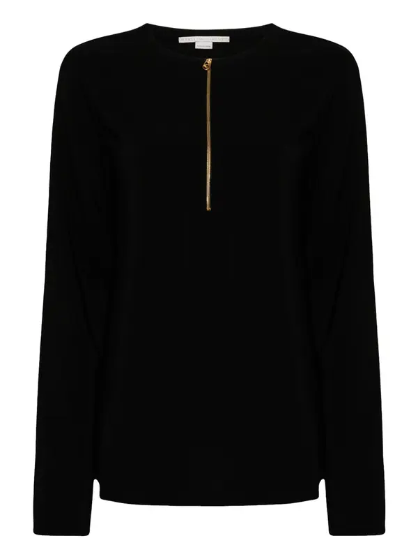 Stella McCartney Iconic Half-zip Jumper - Black