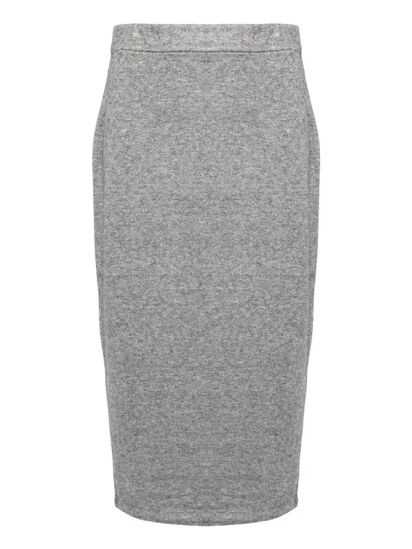 Vince Knitted Midi Skirt - Grey