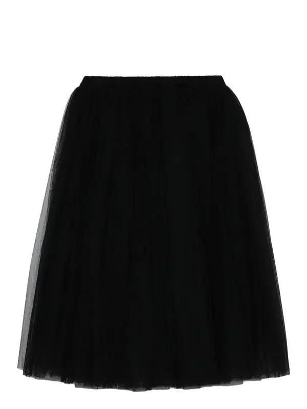 BLACK COMME DES GARÇONS Tulle Midi Skirt - Black