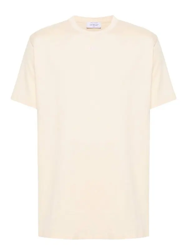 Off-White Arrows Emblem Cotton T-shirt - Neutrals