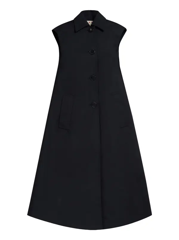 Marni Double-breasted Cotton Waistcoat - Black