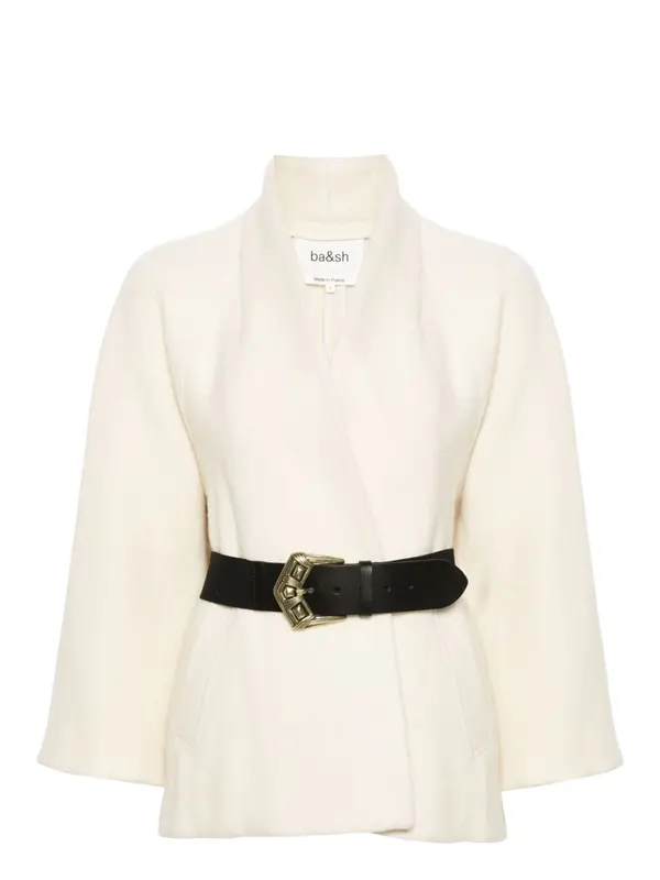 Ba&sh Hini Belted Jacket - Neutrals