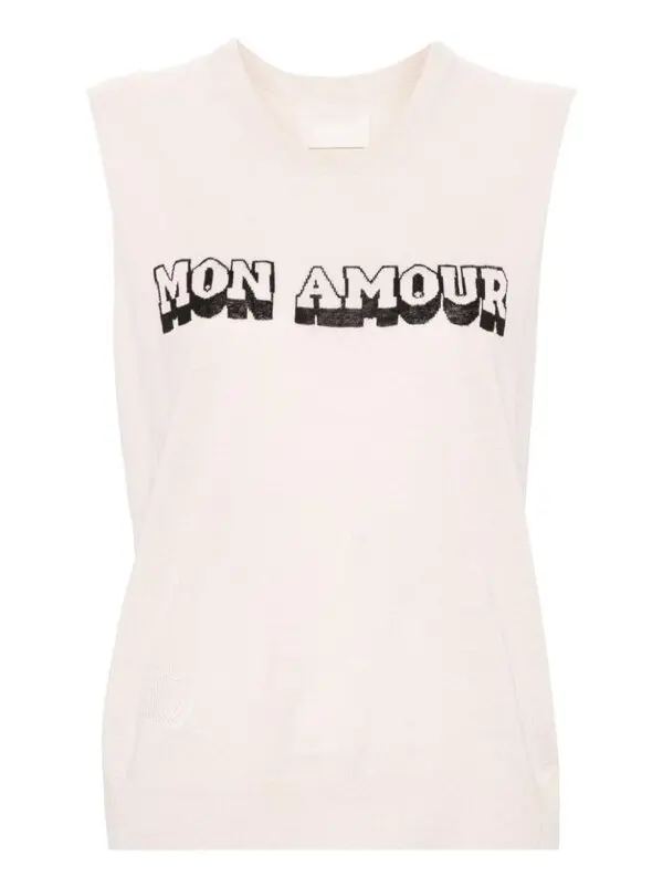 Zadig&Voltaire Nida Li Mon Amour Knitted Top - Neutrals