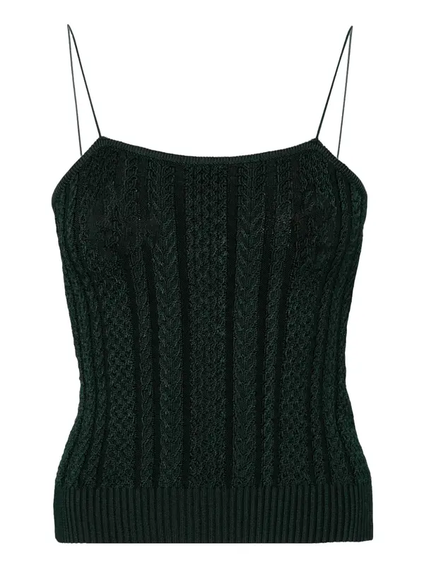 Jacquemus Le Haut Bela Ribbed-knit Top - Green