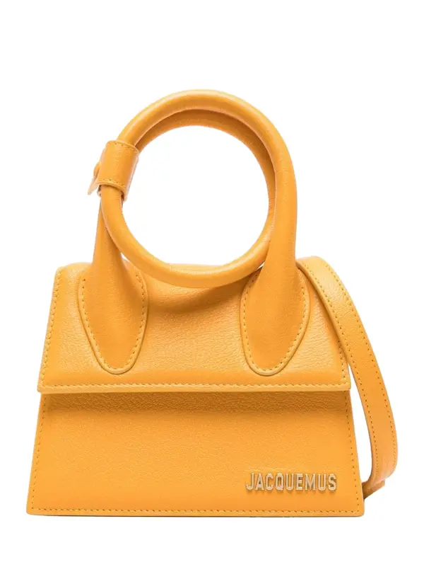 Jacquemus Le Chiquito Noeud Leather Tote Bag - Orange