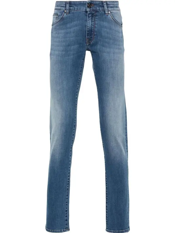 PT TORINO Swing Mid-rise Slim-fit Jeans - Blue