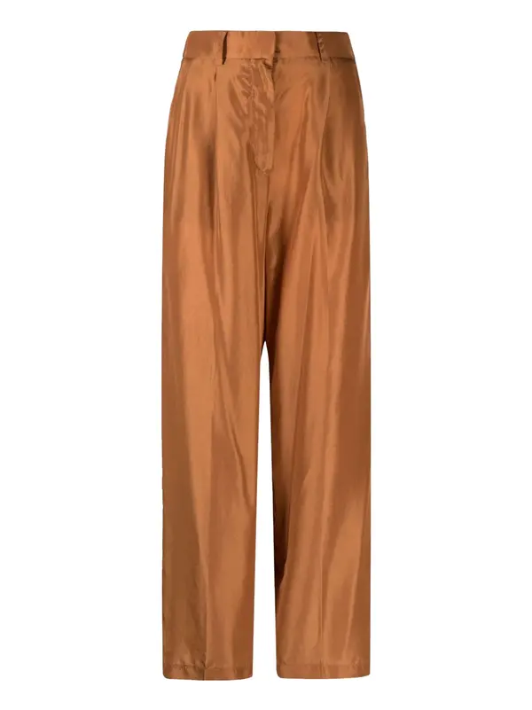 FORTE_FORTE Wide-leg Trousers - Brown