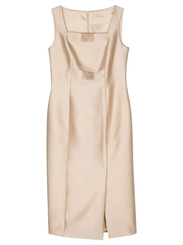 FELY CAMPO Crystal-embellished Crepe Dress - Gold