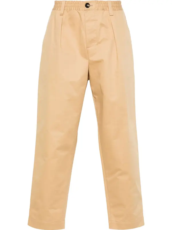 Marni Gabardine Tapered Trousers - Neutrals
