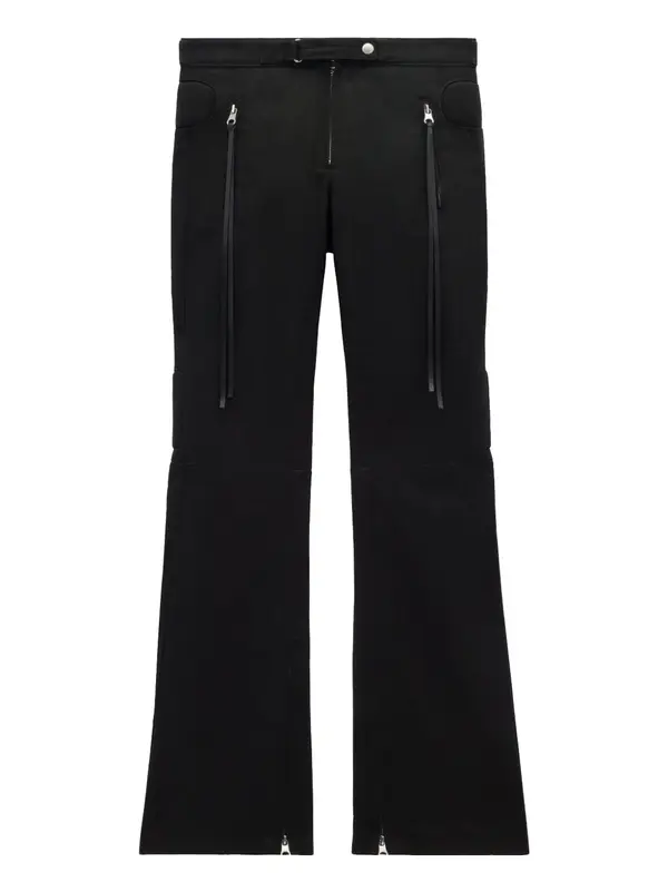 COURREGES Racer Flared Trousers - Black