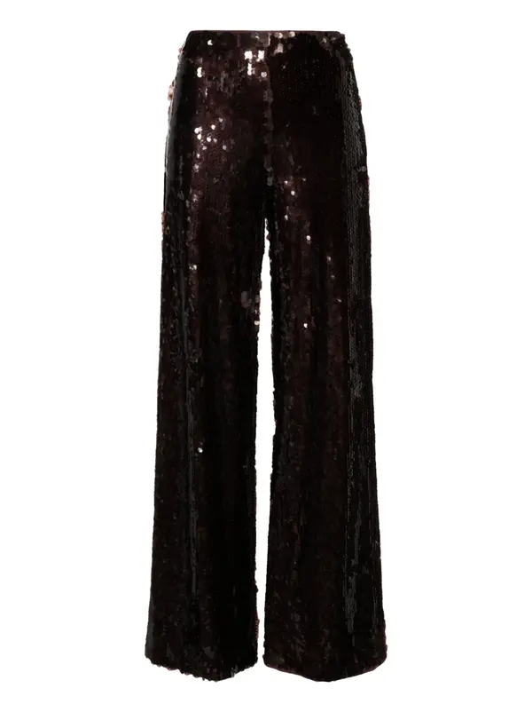 Staud Luke Palazzo Pants - Brown