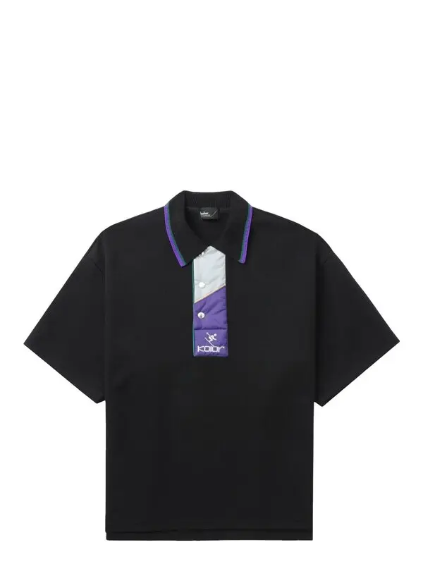 Kolor Logo-embroidered Polo Shirt - Black