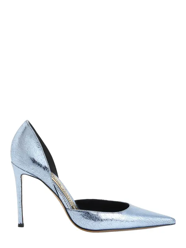 Alexandre Vauthier Metallic-effect Leather Pumps - Blue