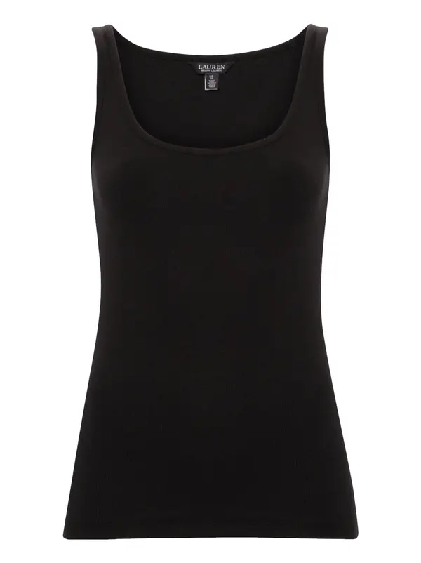 Ralph Lauren Kelly Fine-ribbed Tank Top - Black