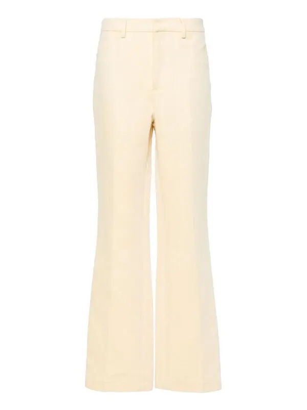 Zadig&Voltaire Pistol Mid-rise Flared Trousers - Yellow