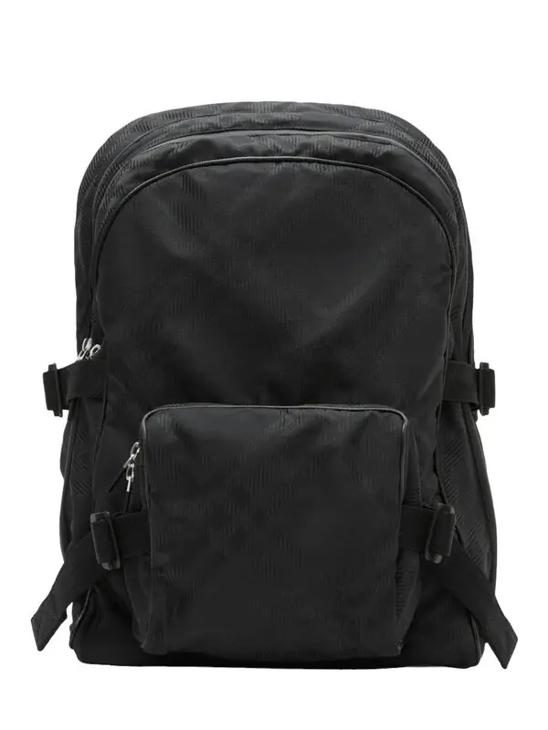 Burberry Check-print Jacquard Backpack - Black