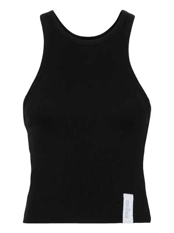 Rokh Ribbed Tank Top - Black