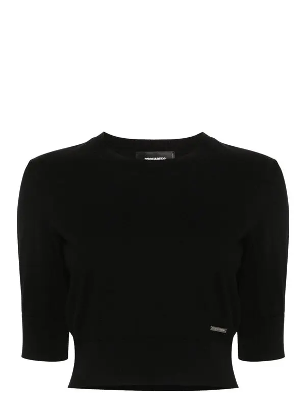 Dsquared2 Cropped Sweater - Black