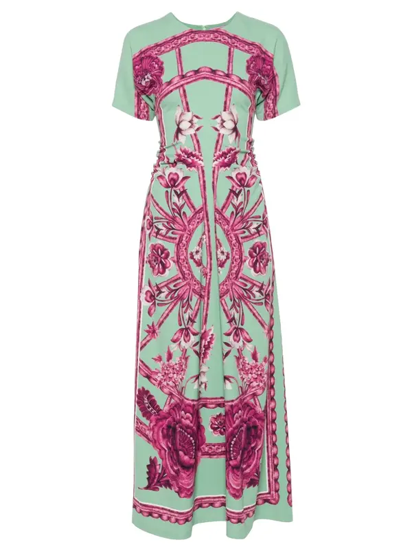 La DoubleJ Angelica Floral Maxi Dress - Green