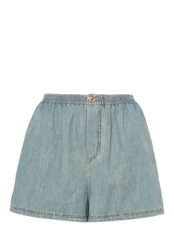 Moschino Denim Thigh-length Shorts - Blue