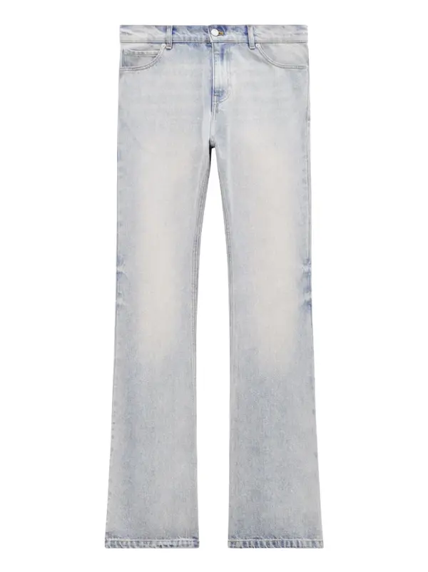 COURREGES 70's Bootcut Cotton Jeans - Blue