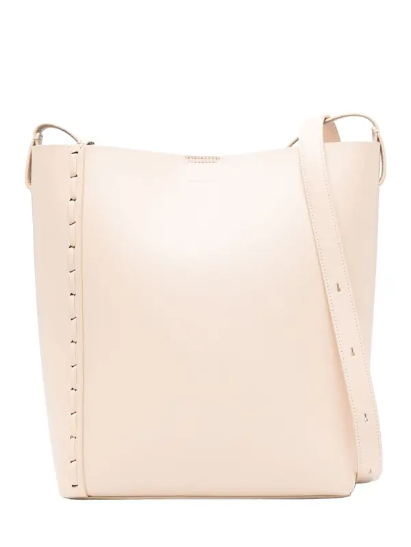 JIL SANDER Medium Leather Tote Bag - Neutrals