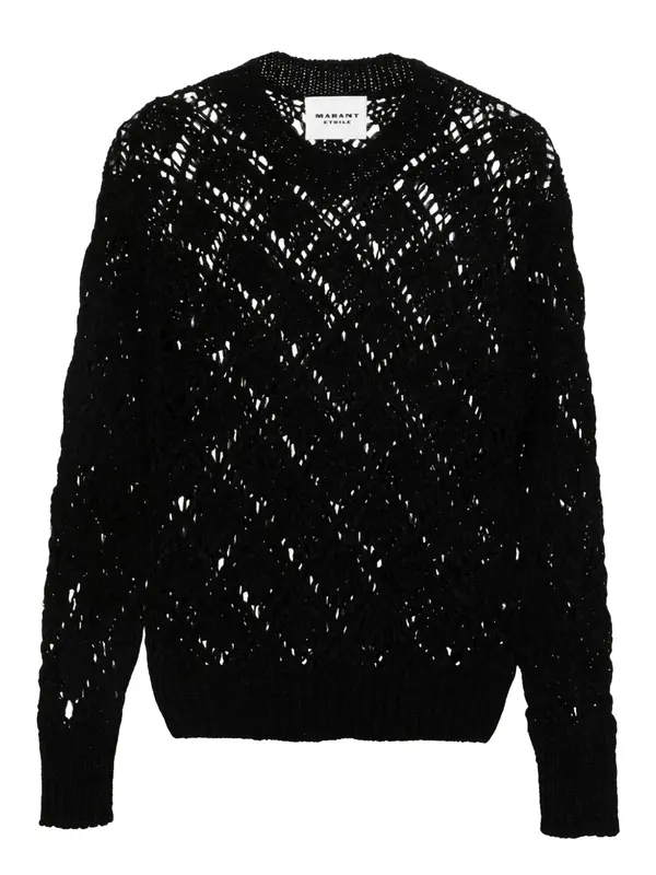 MARANT ETOILE Joey Open-knit Jumper - Black