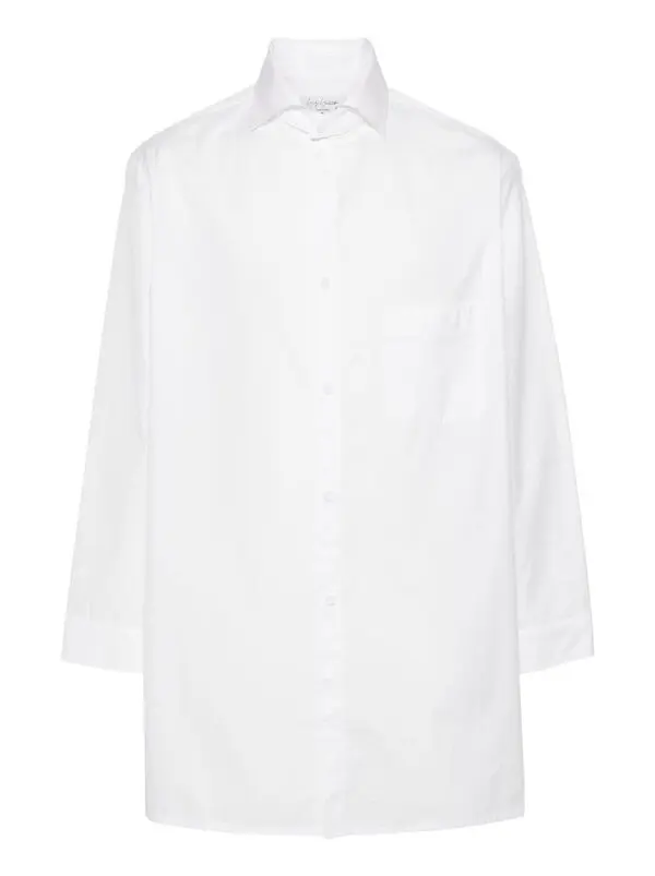 Yohji Yamamoto Cotton Poplin Shirt - White