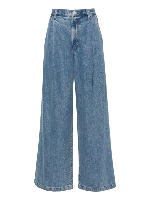 AGOLDE Ellis Mid-rise Wide-leg Jeans - Blue