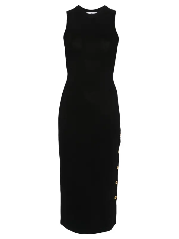 Moschino Knitted Midi Dress - Black