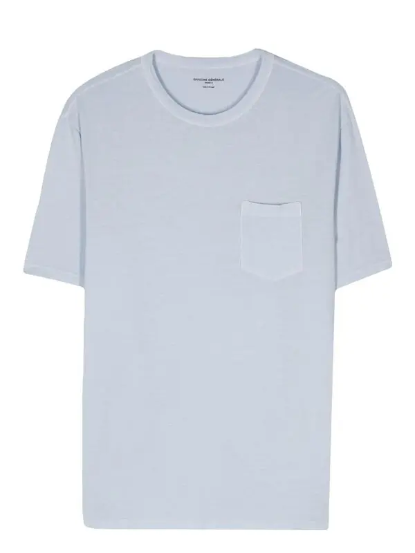Officine Générale Chest-pocket T-shirt - Blue