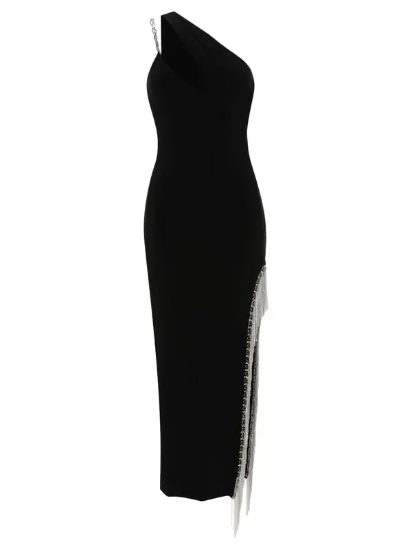 NISSA Crystal-embellished Maxi Dress - Black