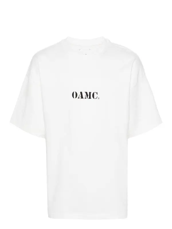 OAMC Logo-print Organic T-shirt - White