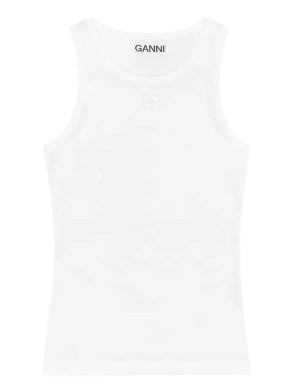 GANNI - GANNI Ribbed Tank Top
