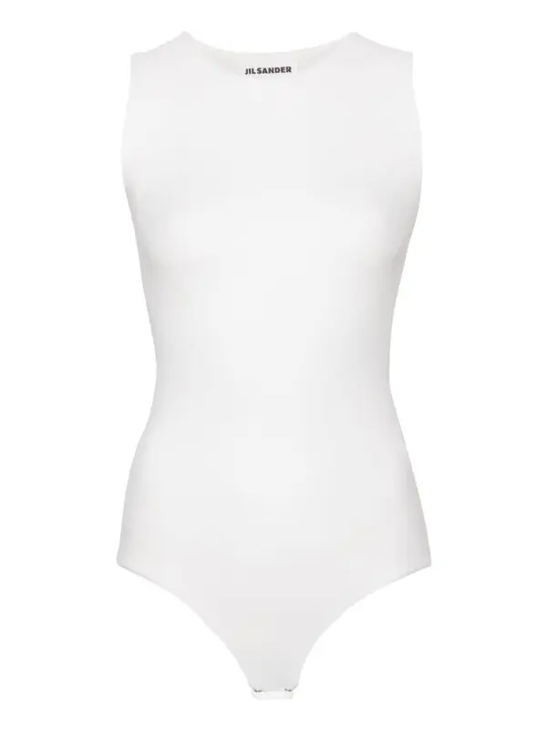 JIL SANDER Stretch-design Bodysuit - White