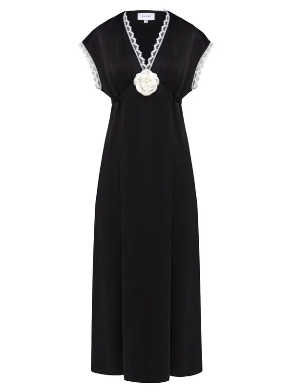 Sleeper The Genus Satin Dress - Black