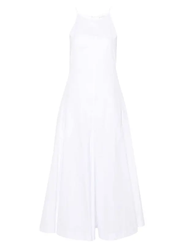 Sportmax Poplin Maxi Dress - White