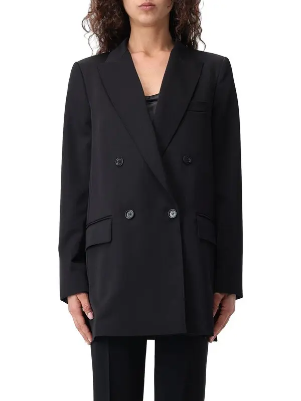 Max Mara Double-breasted Jacket - Black